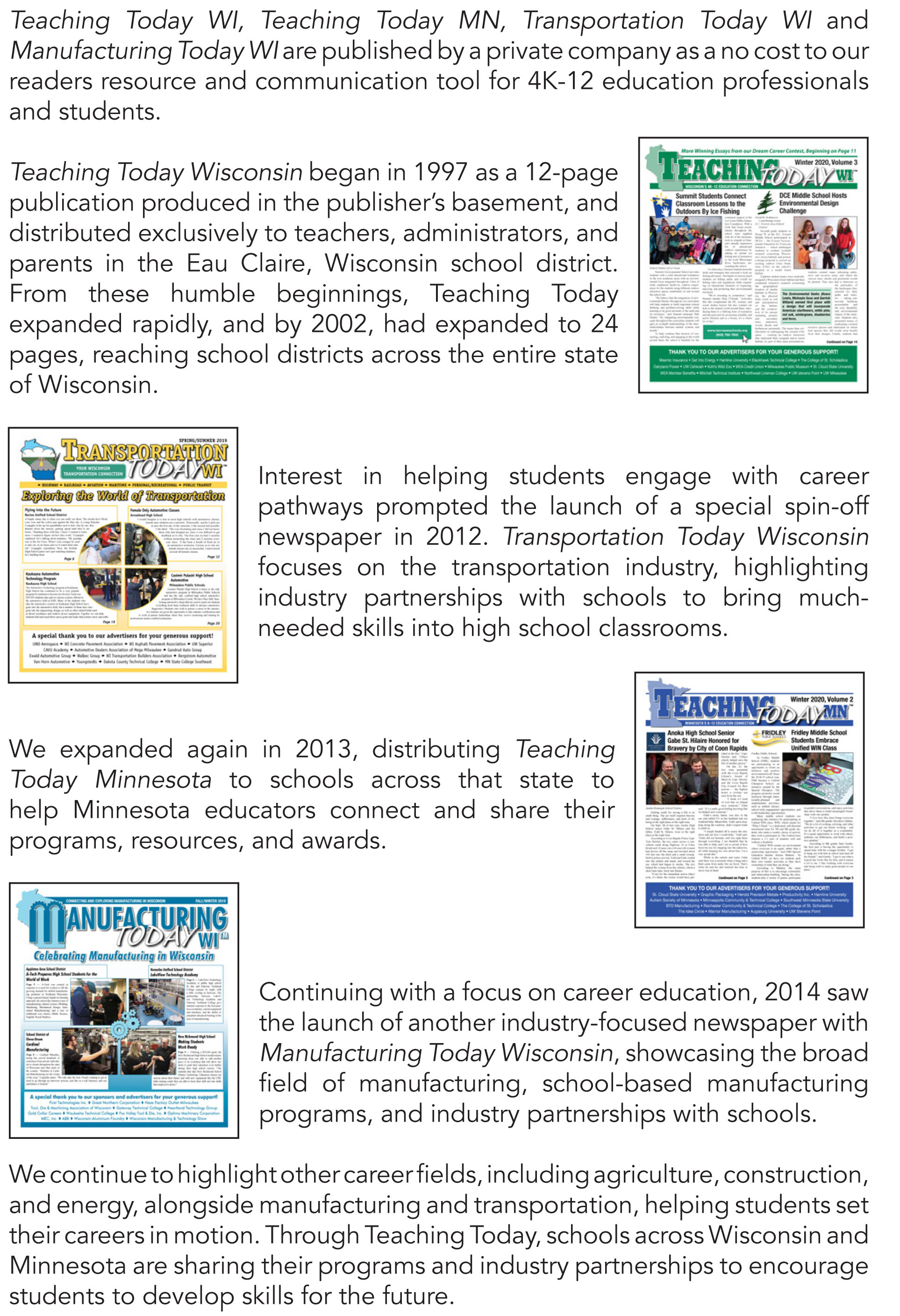 Teaching Today WI - About Us